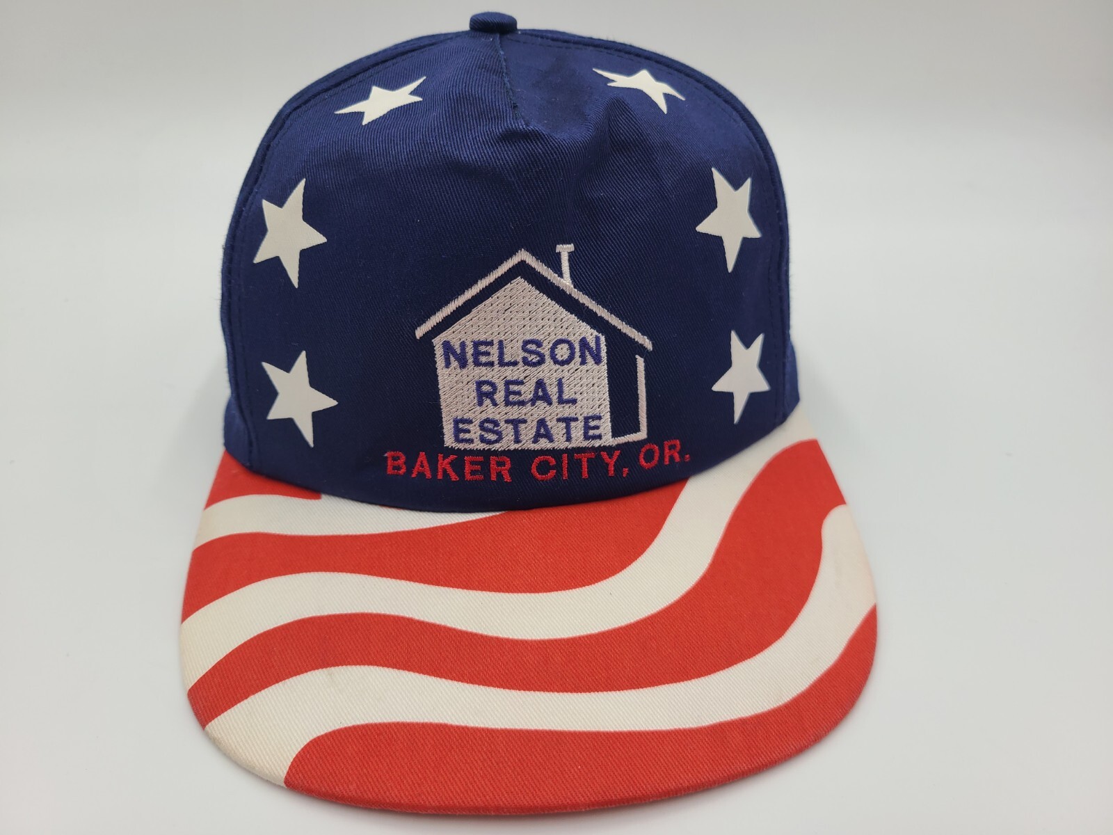 Vintage Nelson Real Estate American Flag All Over Sna… - Gem