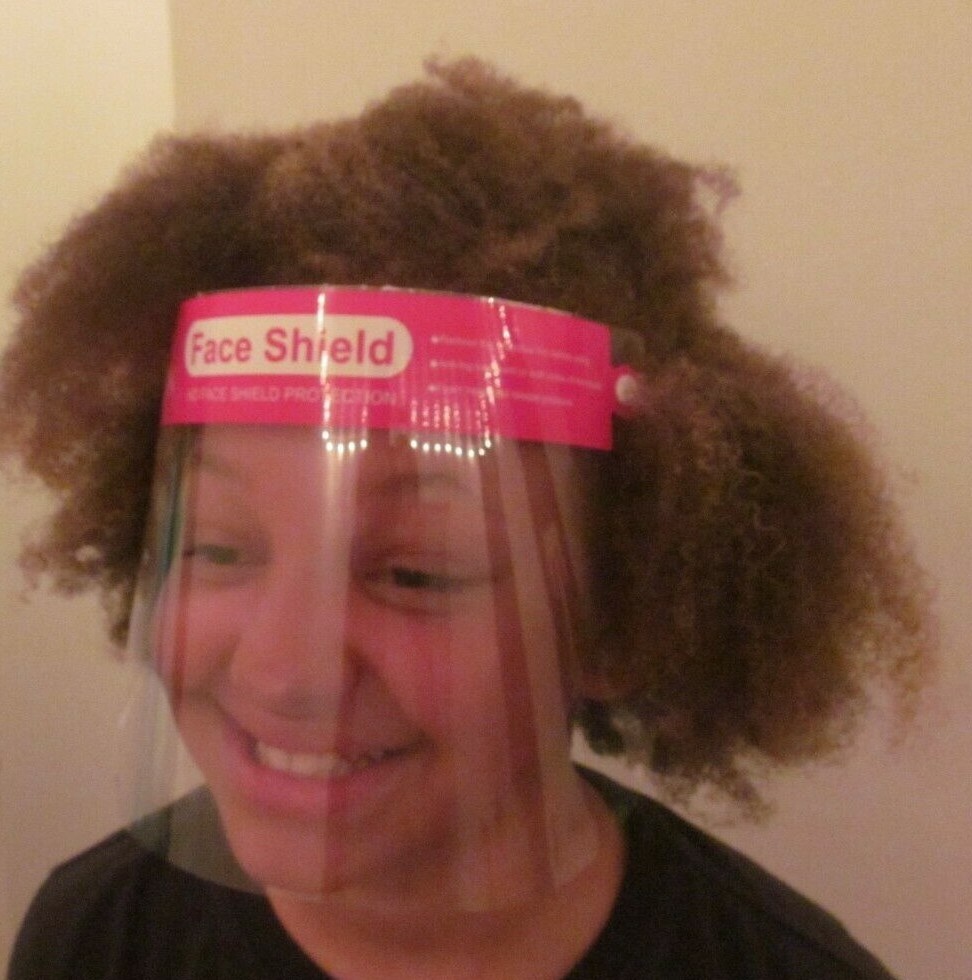 5X KIDS FACE SHIELD BOYS GIRLS ANTI SPLASH FACE MASK CLEAR PLASTIC Anti ...