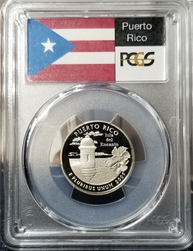 2009-S 25c Clad Puerto Rico Quarter PCGS PR70DCAM #9113 | eBay