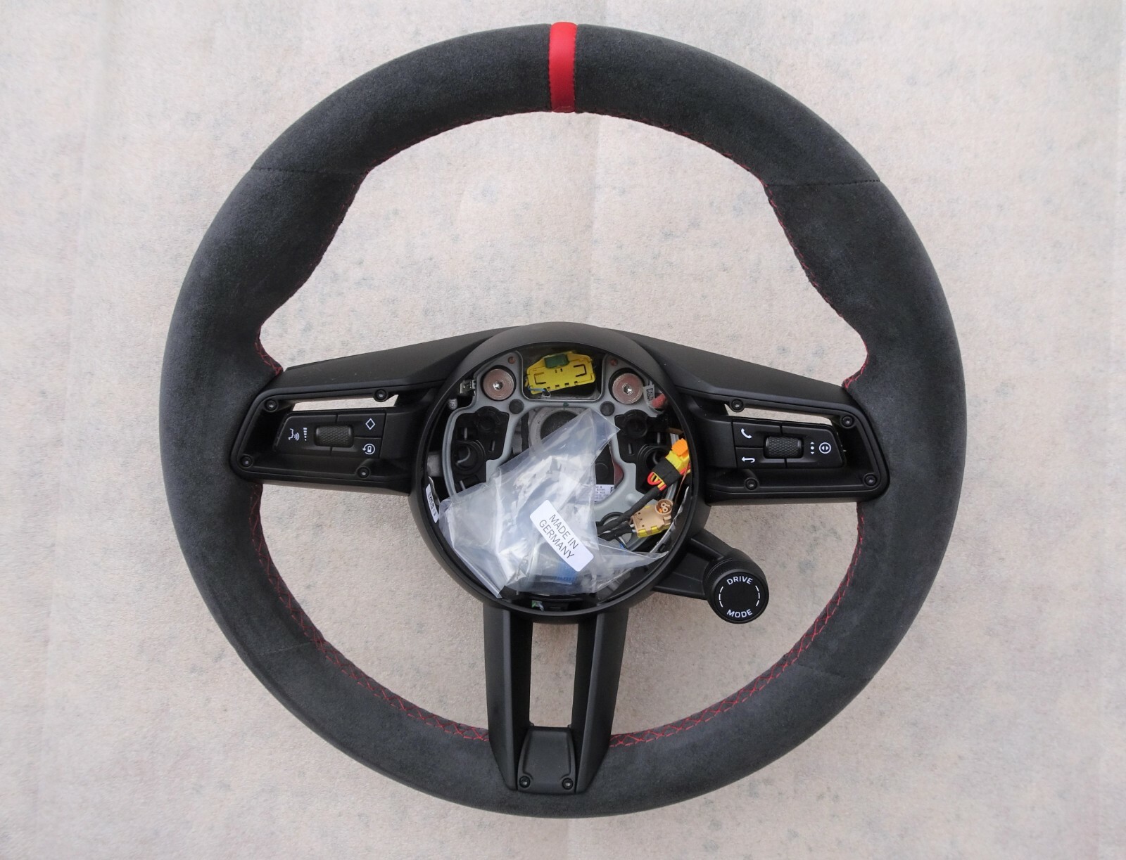 PORSCHE 2020 21 TAYCAN TURBO S RACE TEX M-F GT STEERING WHEEL RED TOP ...