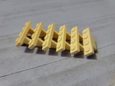 LEGO part 30134 LIGHT YELLOW Stairs 7x4x6 Straight Open Staircase ...