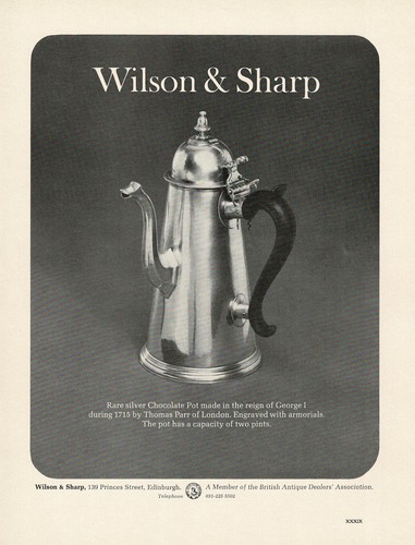 Antique Thomas Parr Silver Wilson Sharp Original 1960s Vintage Print Ad ...