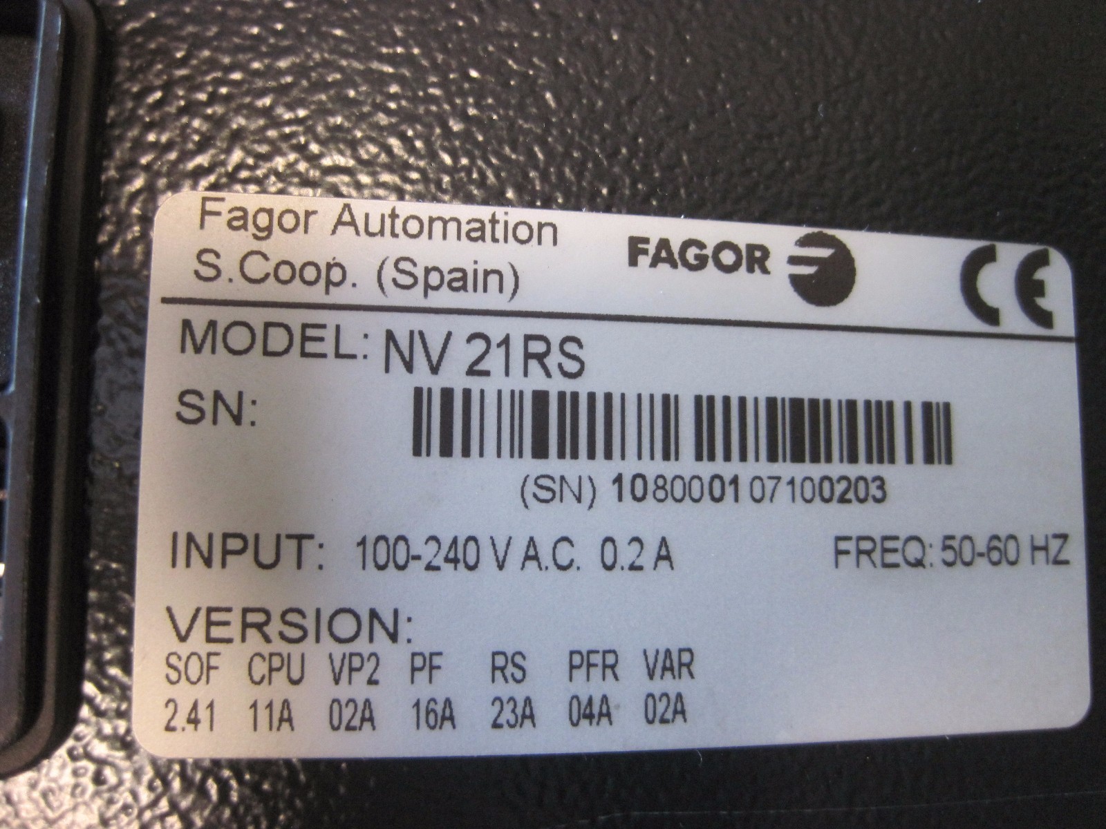 100% WARRANTY Fagor NV21RS Digital Readout DRO NV-21RS NV-21 RS | eBay