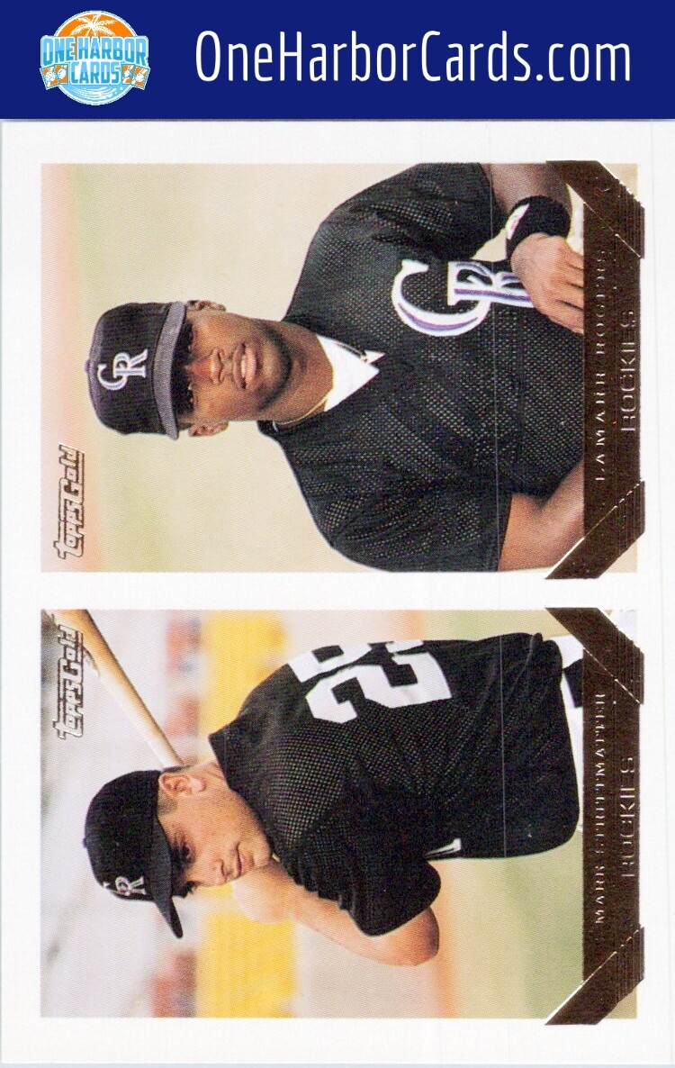 1993 Topps Colorado Rockies #746 Mark Strittmatter / Lamarr Rogers CPC ...
