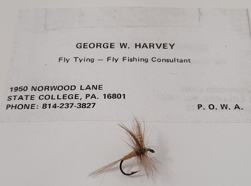Dry Fly Tied by George Harvey Fly Fishing Legend of Penn State Lt ...