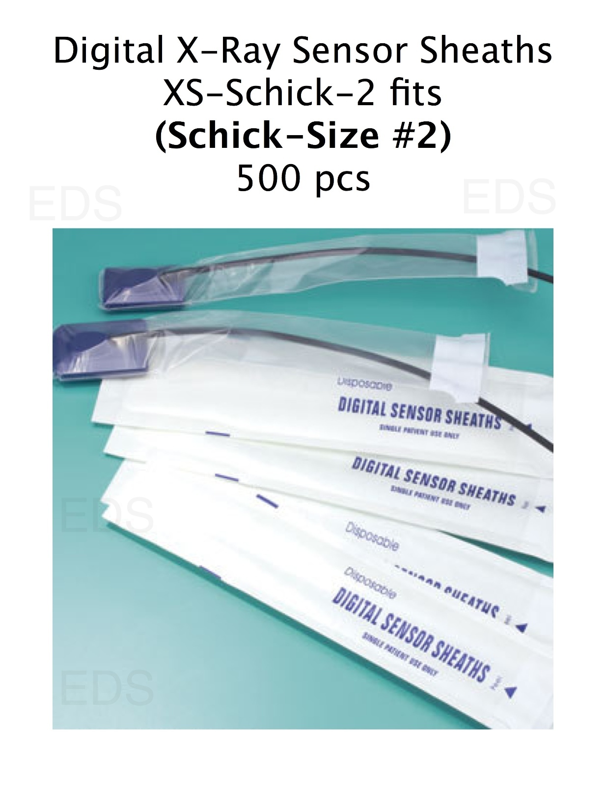 Digital X-Ray Sensor Sheaths XS-SHICK-2 20824 fits ( Shick Size #2 ...