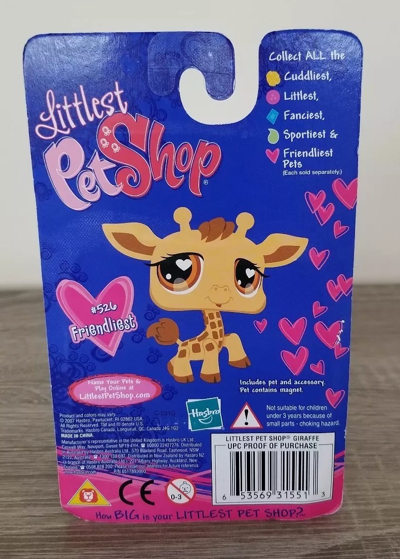 Littlest Pet Shop 526 Giraffe Toys R US 2007 LPS Hasbro for sale online ...