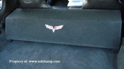 2005-2013 C6 Corvette Dual 10 Downfire Subwoofer Enclosure by Subthump ...