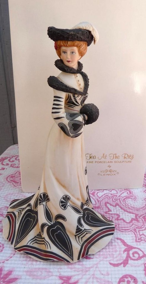 Lenox ~ Tea At The Ritz ~ Porcelain Figurine Figure Victorian Lady 9 ...