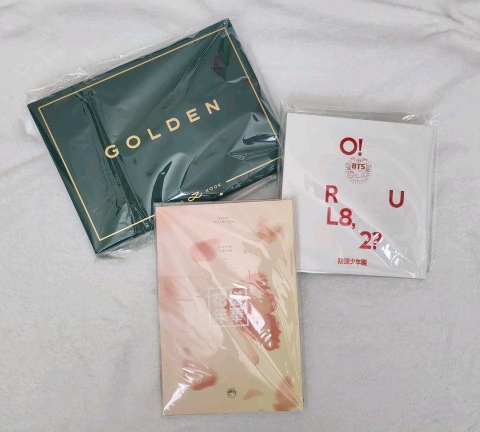 BTS Album Photobooks w CD 3 piece Set O!R U l8 2? Golden Jungkook 4th ...