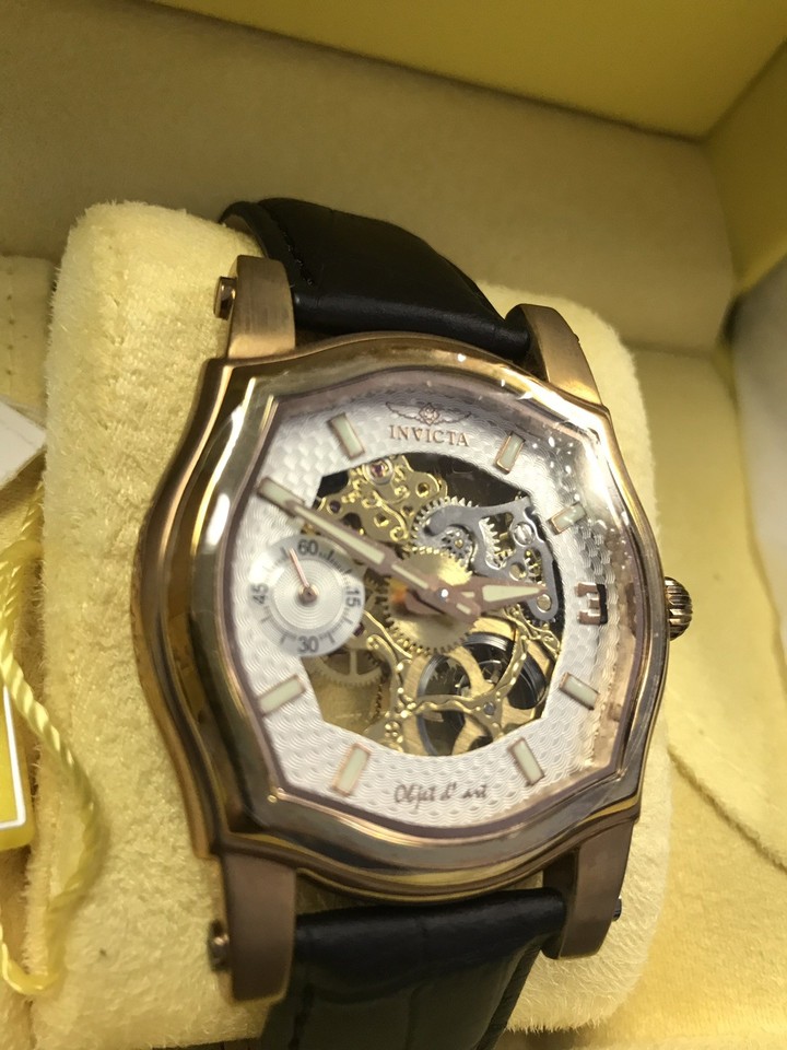 INVICTA Bronze Skeleton Hand Winding WATCH # 2050 SWISS MOVEMENT | eBay