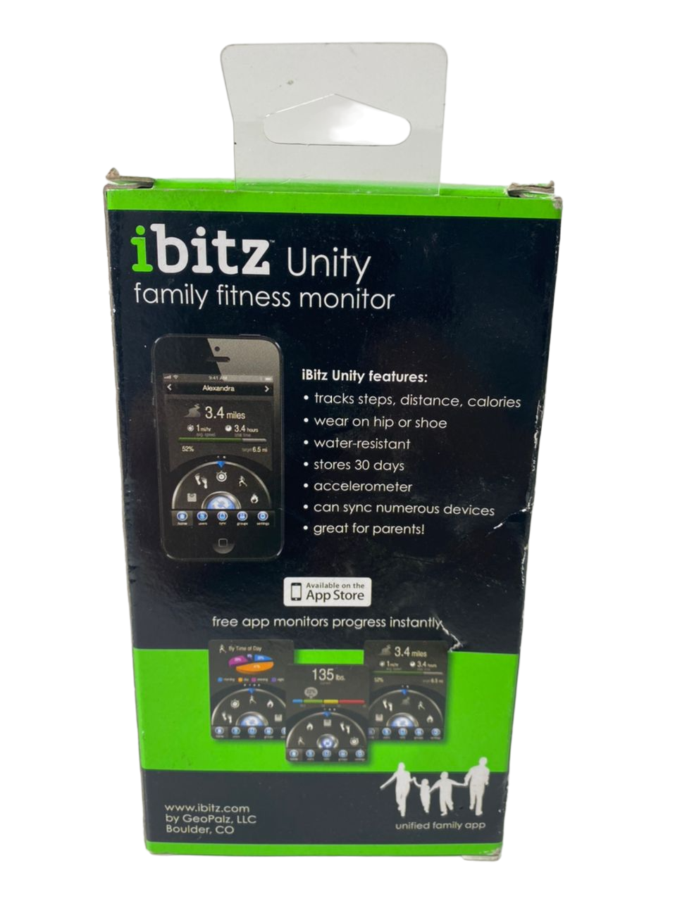 iBitz Unity-Parents Wireless Family Fitness Monitor - Lime Green 853655002789 | eBay