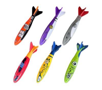 6 Pack Shark Torpedo Diving Pool Toys | eBay