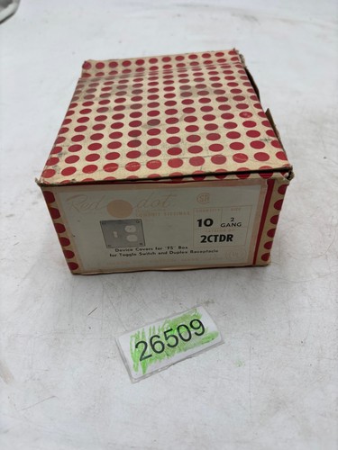 Red Dot 2CTDR Device Covers for "FS" Box 2 Gang Pack of 10 | eBay