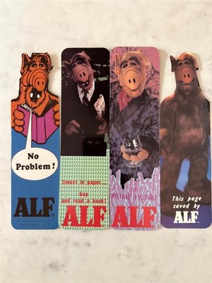 VINTAGE ALF 1988 RETRO TV SHOW BOOKMARK LOT 4 ALIEN PRODUCTIONS ONE ...