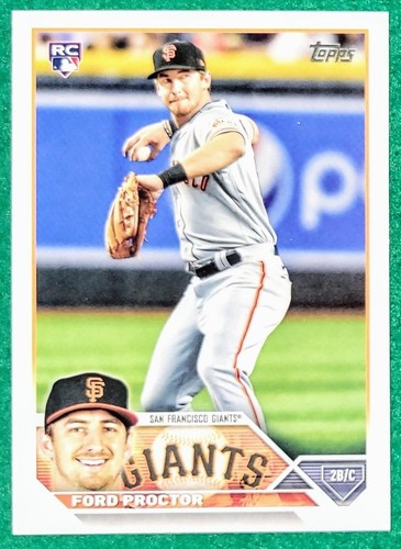 Ford Proctor - 2023 Topps #472 - San Francisco Giants Baseball Card ...