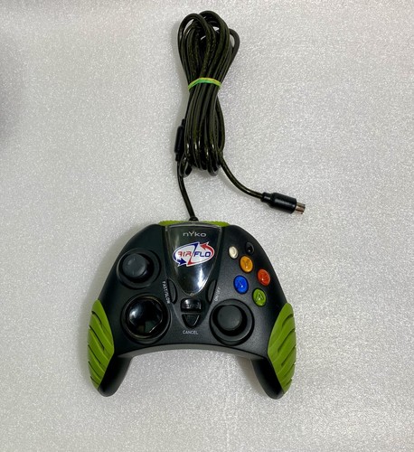 Nyko Air Flo Original Microsoft Xbox Wired Black Green Controller ...