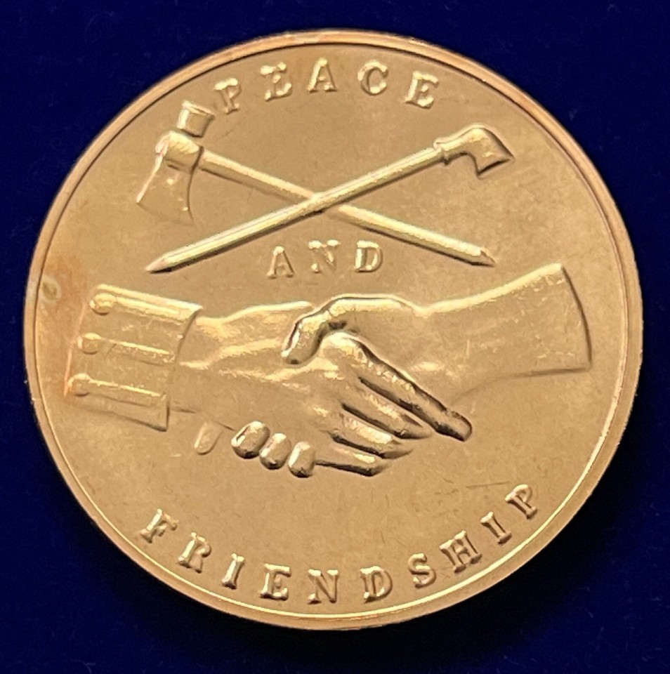 President James Madison 1809 Peace and Friendship Vintage Token Medal ...