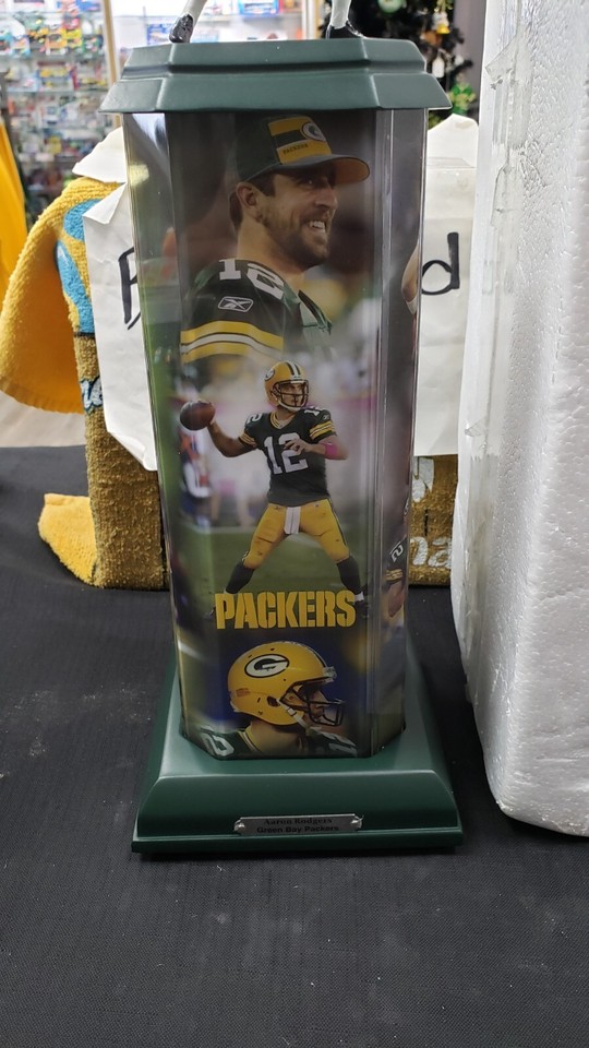 AARON RODGERS GREEN BAY PACKERS NFL LEGENDS ILLUMINATED SCULPTURE ...