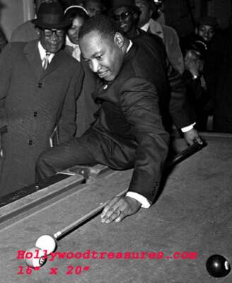 Martin Luther King~Playing Pool~Pool Hall~Billiards~Shooting Pool~16 ...