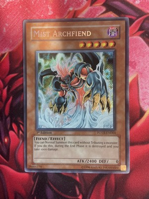 Mist Archfiend FOTB-EN064 1st ed Secret Rare Yugioh VLP/LP | eBay