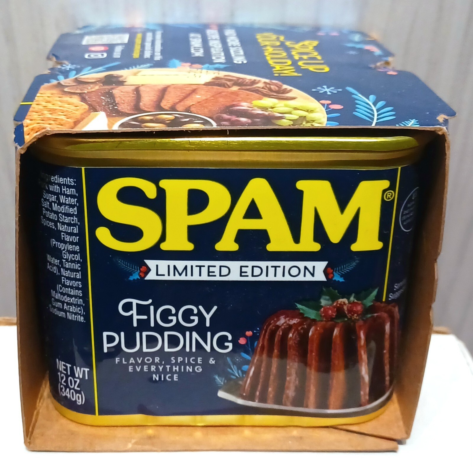 NEW 2pk FIGGY PUDDING SPAM Cans! GLOBAL SHIP Christmas LIMITED EDITION ...