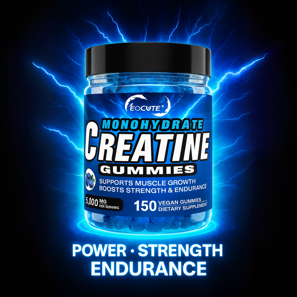 Creatine Monohydrate Gummies - 150 Gummies - 6000mg - Muscle Strength ...