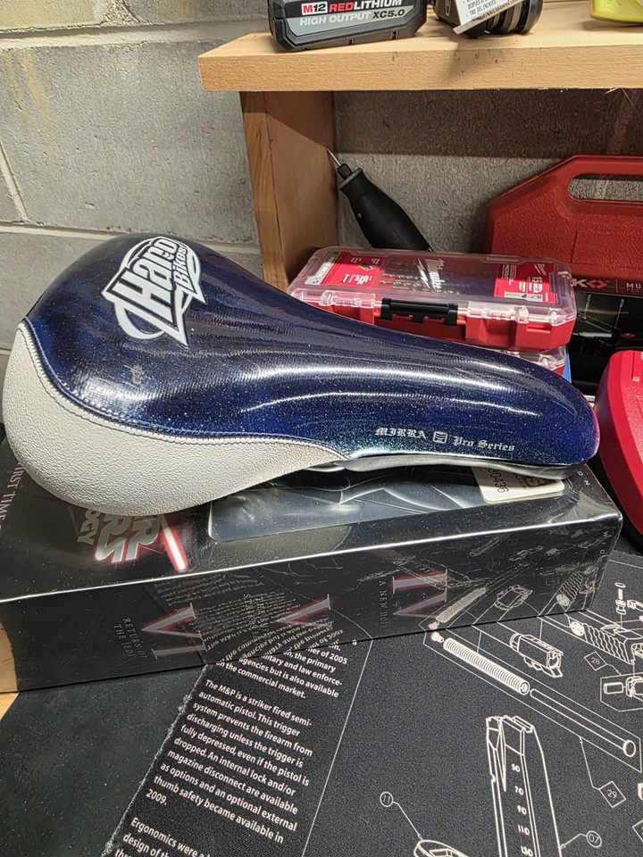 Haro Bikes Dave Mirra Pro Series Rare Blue Sparkle Seat OG | eBay