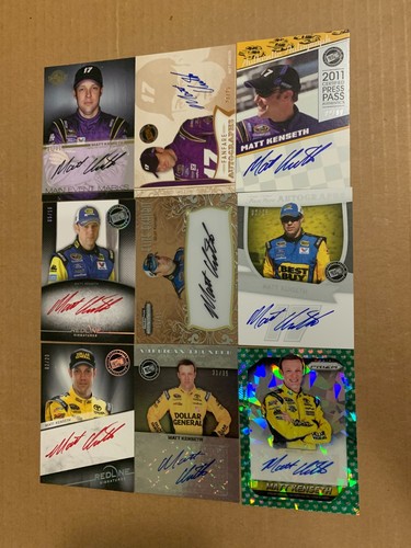9 CARD MATT KENSETH AUTOGRAPH LOT 2011 - 2016 | eBay