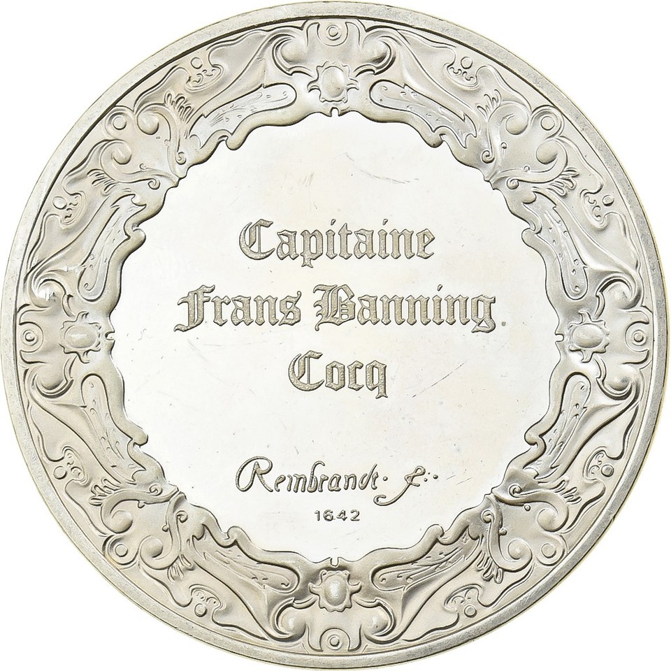 [#397809] France, Medal, Peinture, Rembrandt, Capitaine Frans Banning ...