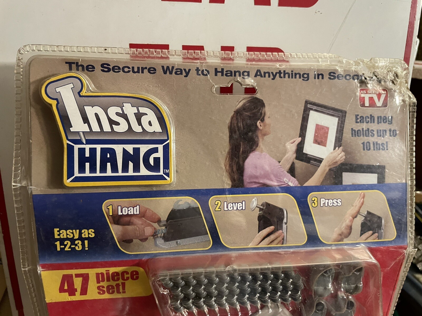 Hampton Direct Insta Hang Tool Pegs Hooks Refill Kit 33 Piece Set As ...