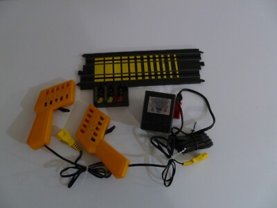 Tyco HO Slot Car Race Set Track, Power Pack & Yellow Controllers Lot | eBay