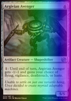 MTG Magic the Gathering Argivian Avenger (232/399) The Brothers' War NM ...