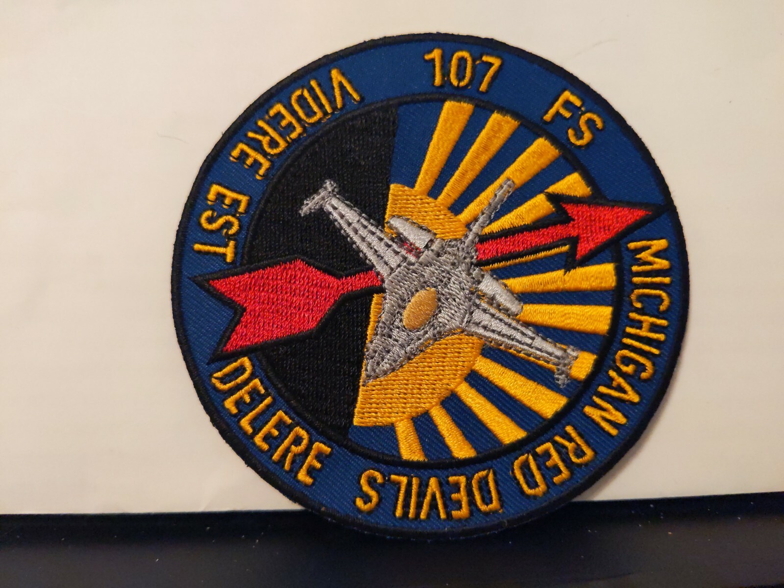 USAF 107TH FIGHTER SQUADRON Color PATCH F-16 | eBay