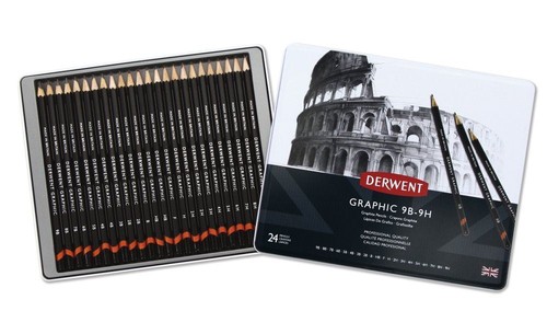 Derwent Crayons Graphiques Professionnels En Graphite Dans Une Boîte De ...