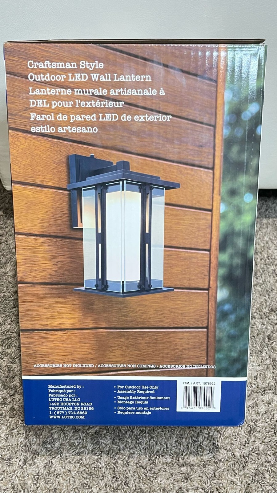 Lutec Craftsman Style Outdoor LED Wall Lantern ISC | eBay