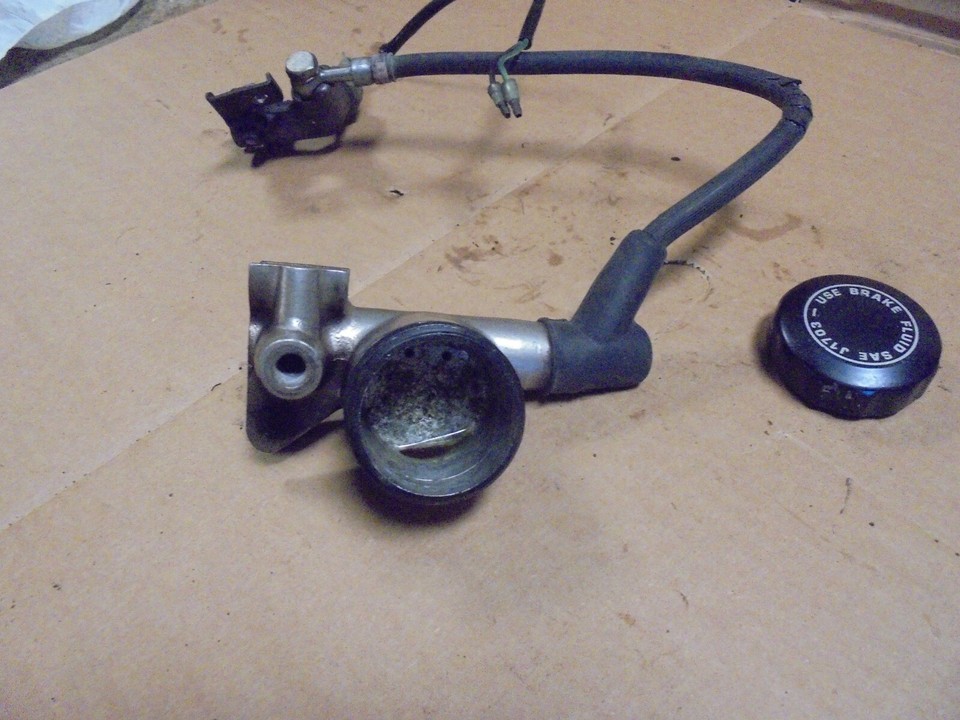 1974 Honda CB360 OEM #3 Front Brake Master Cylinder/Line/Cap (Parts ...