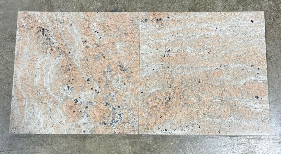 12x12 Tile Ivory Chiffon Kitchen Remodel Stone Wall Backsplash 5 Tiles ...