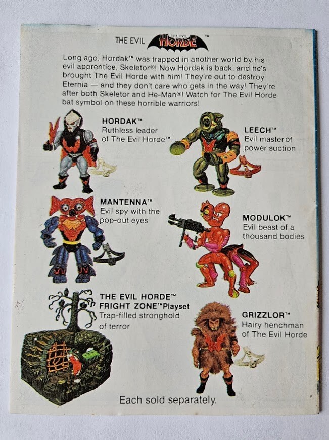 He-Man Mini Comic - Hordak The Ruthless Leader's Revenge - MOTU Vintage ...