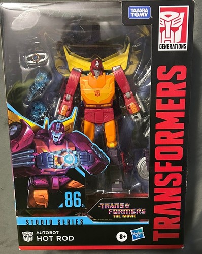Hasbro Transformers Studio Series Hot Rod 86 Voyager Class Action ...