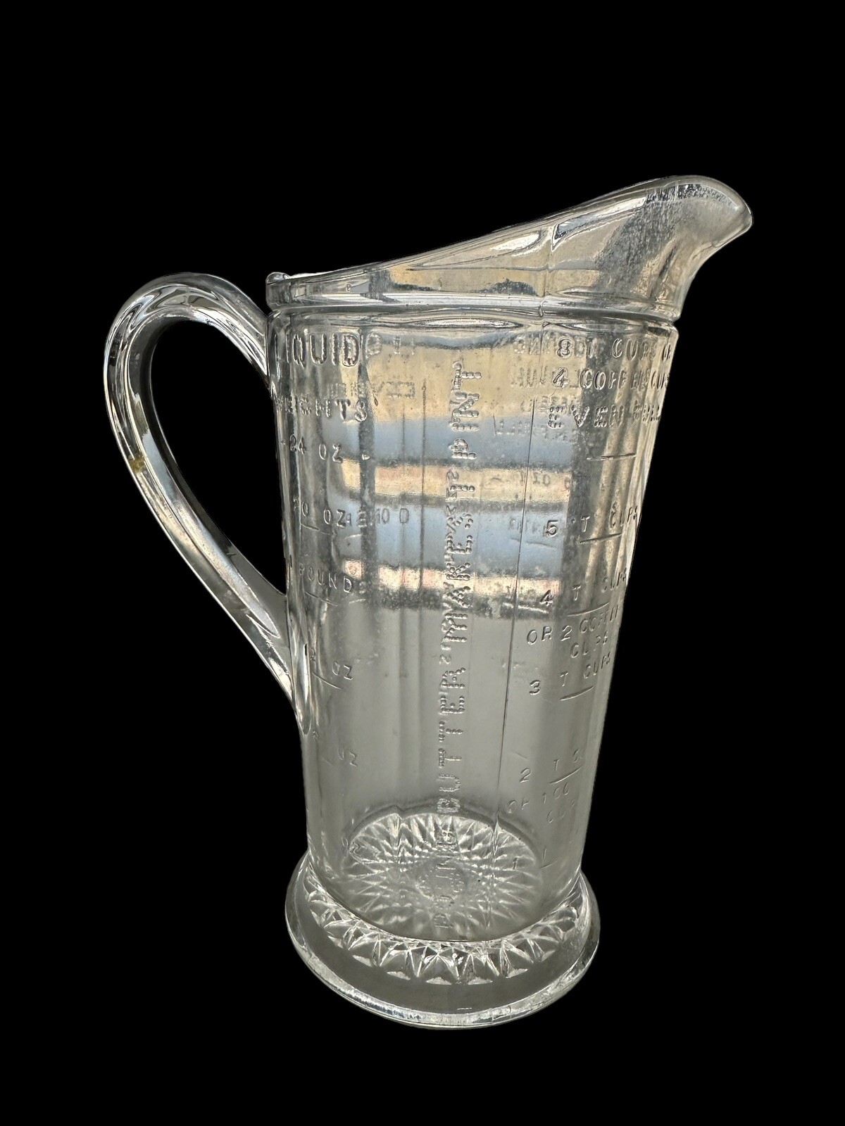 One Quart Measuring Cup Pitcher One Pound Sugar Makes One Pint ...