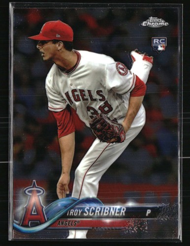 Troy Scribner 2018 Topps Chrome RC #164 Baseball Card | eBay