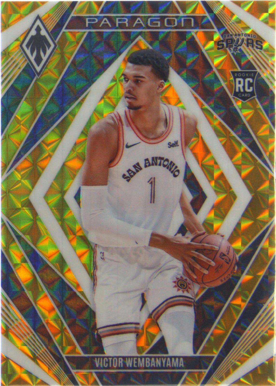 2023-24 Panini Phoenix - Paragon Victor Wembanyama #13 Gold /10 (RC ...