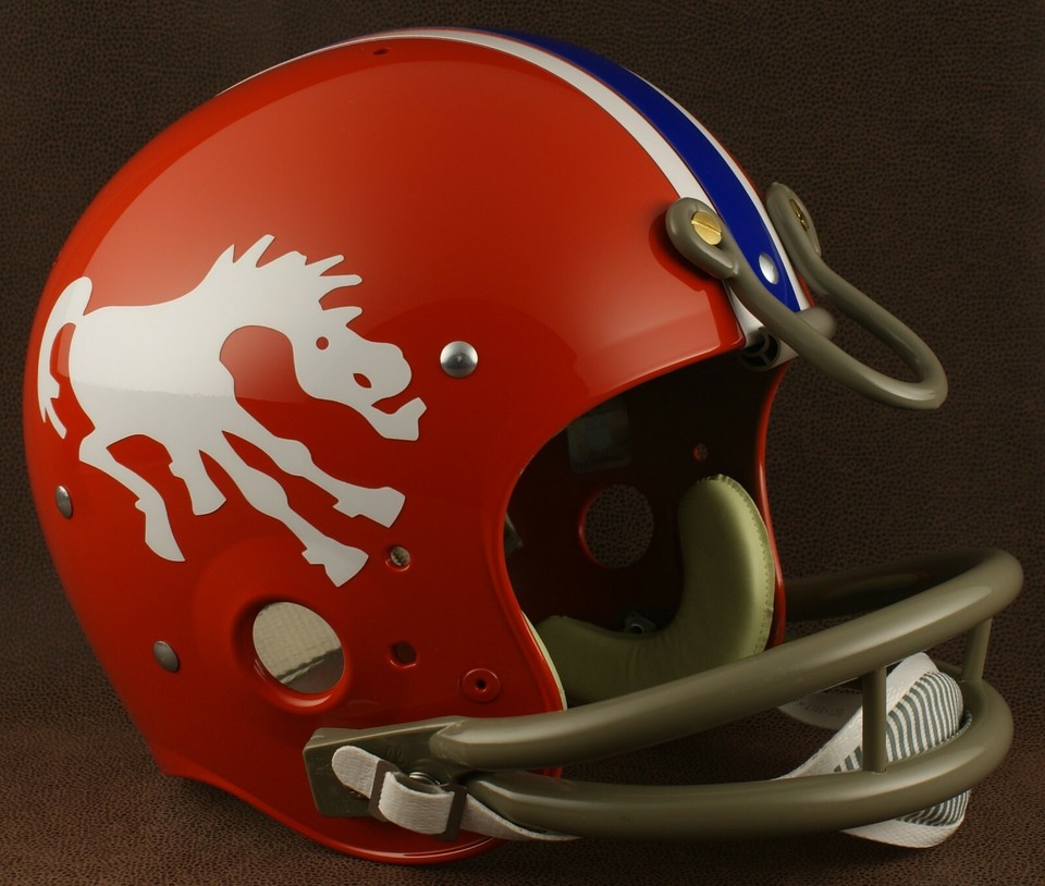 DENVER BRONCOS 1966 NFL Authentic THROWBACK Football Helmet | eBay