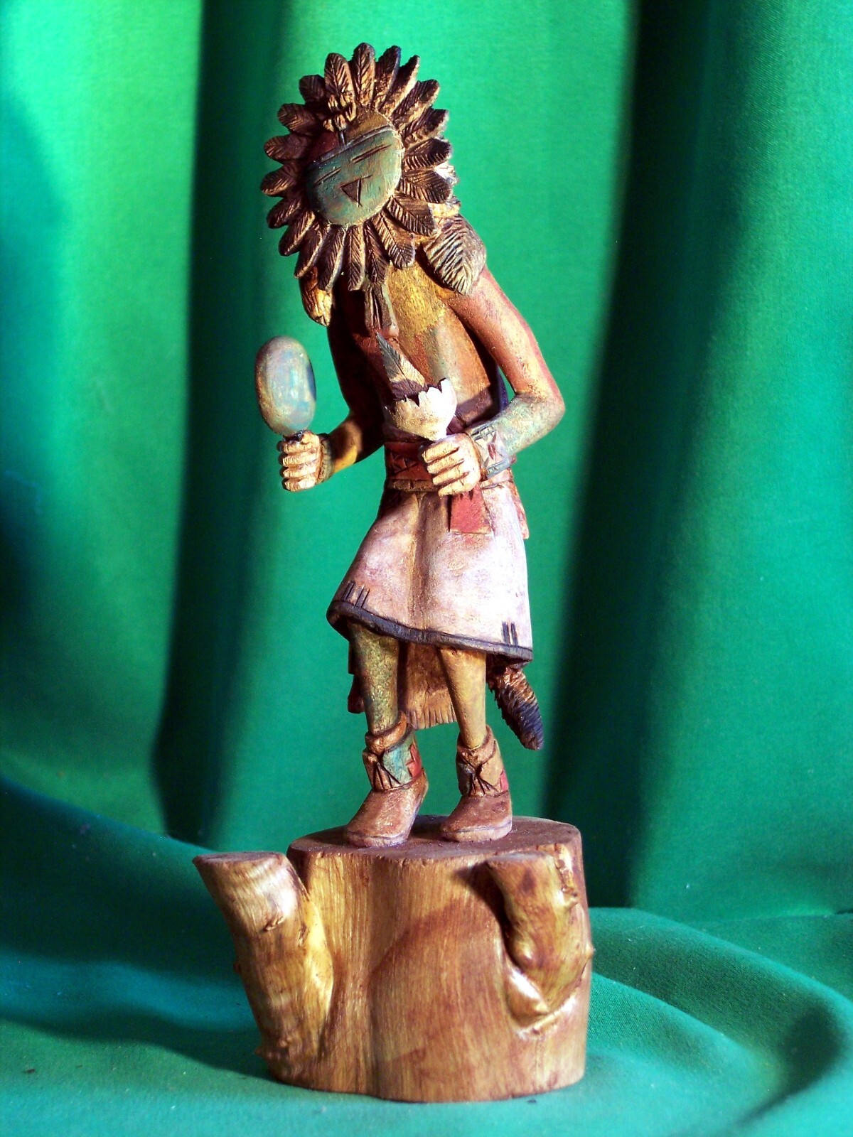 Hopi Kachina Doll - Tawa, the Sun Kachina by Elgean Joshevama - Superb ...