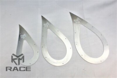 KLM Tear Drop Aluminum Trim Plate | 2.5"-3" Exhaust Tip | Stainless ...