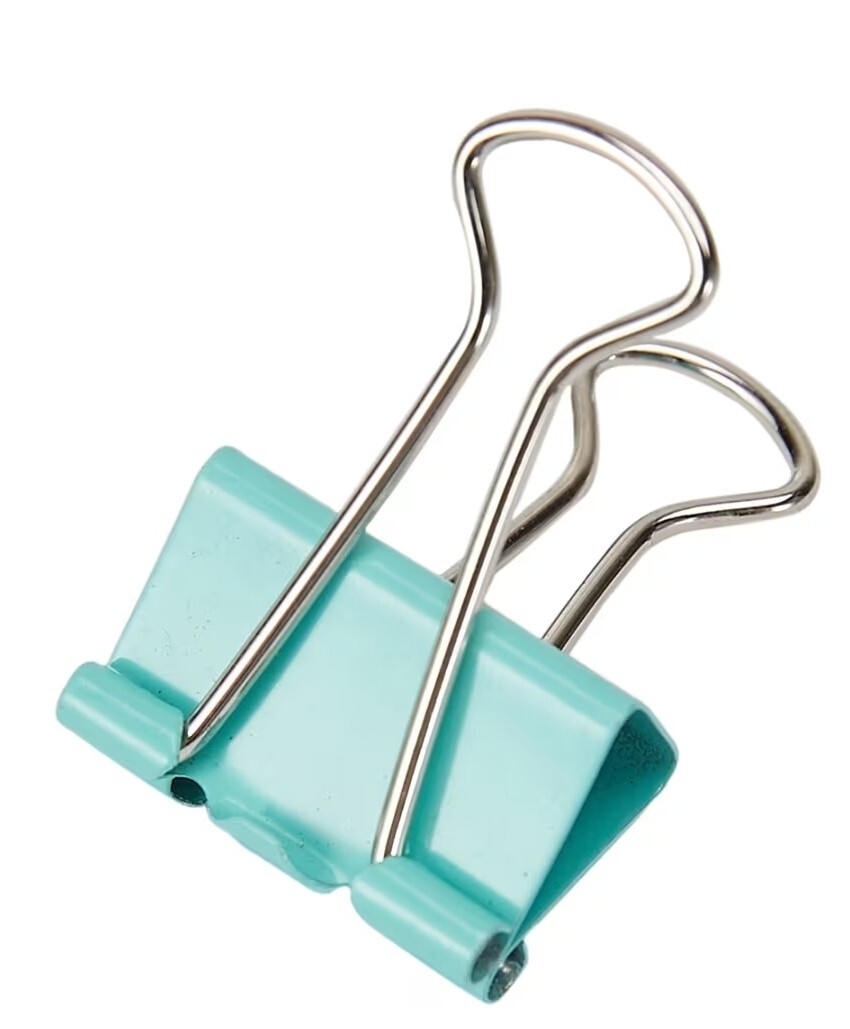 28x Foldback Clips Colorful Steel Binder Bulldog Clip Paper Office ...