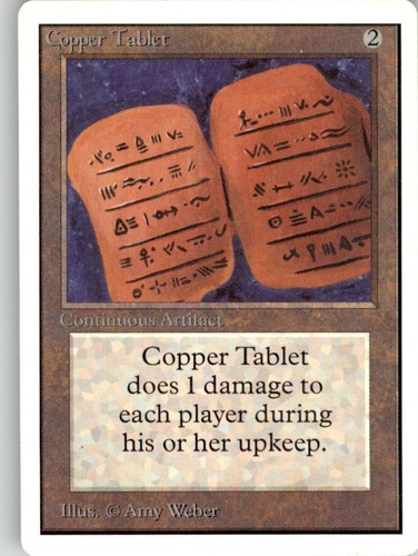 Magic The Gathering Unlimited Copper Tablet Light Play | eBay