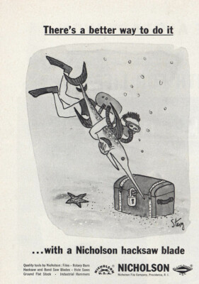 1966 Nicholson File Company: Hacksaw Blade Vintage Print Ad | eBay