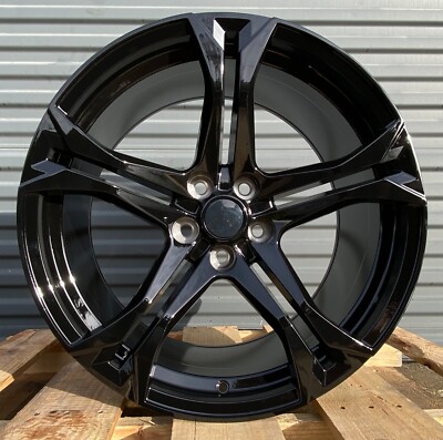 20" Matte Black Rims 20x10 / 20x11 Fit Chevy Camaro SS LS RS ZL1 Z28 ...